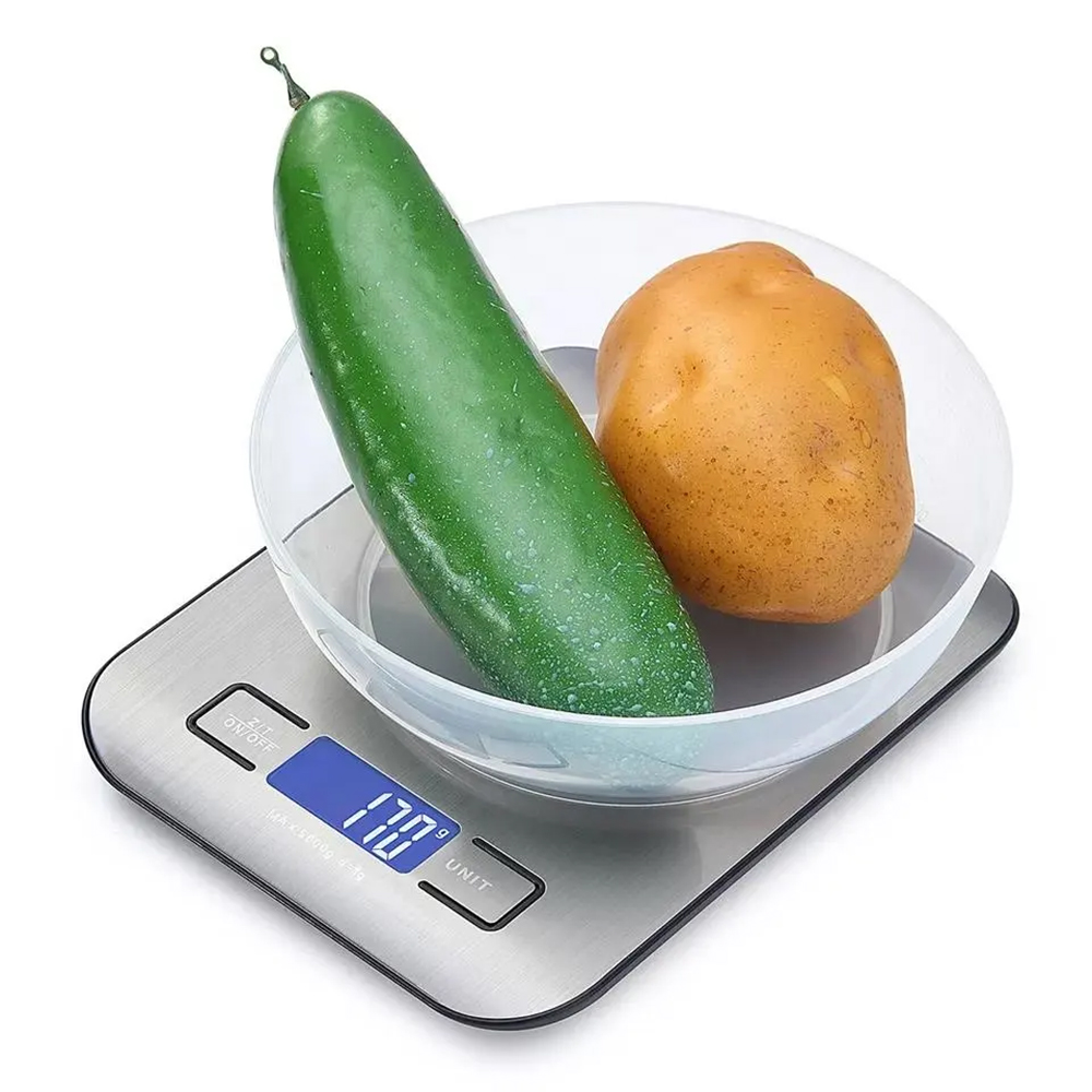 INSMART Kitchen Scale Digital Scale With 6 Measurement Units Food Scale ...