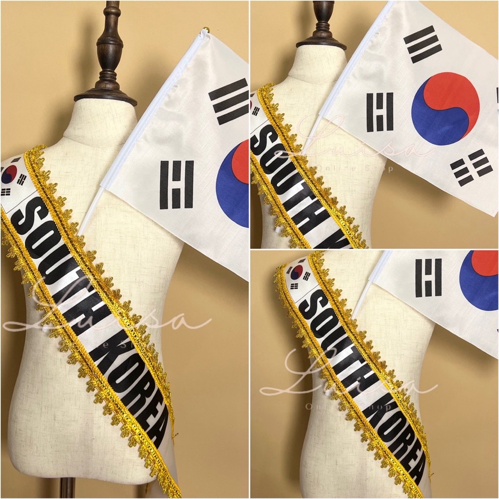 SASH WITH FLAGLET FOR UNITED NATIONS| (Wooden & Plastic Stick) | 33 ...
