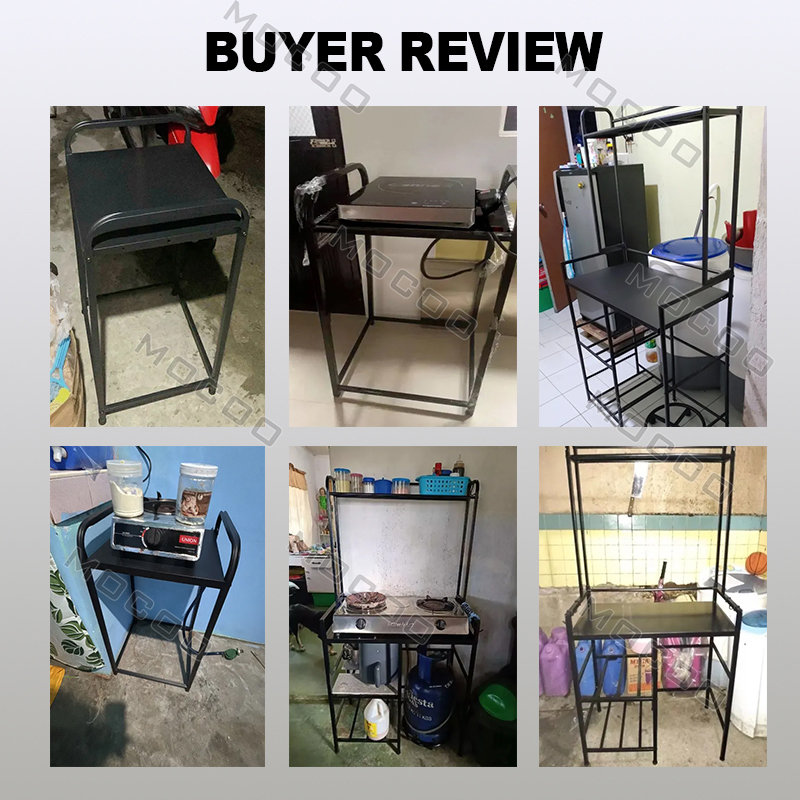 Metal Gas Stove Stand Rack with LPG Roller Gas Rack Organizer for ...