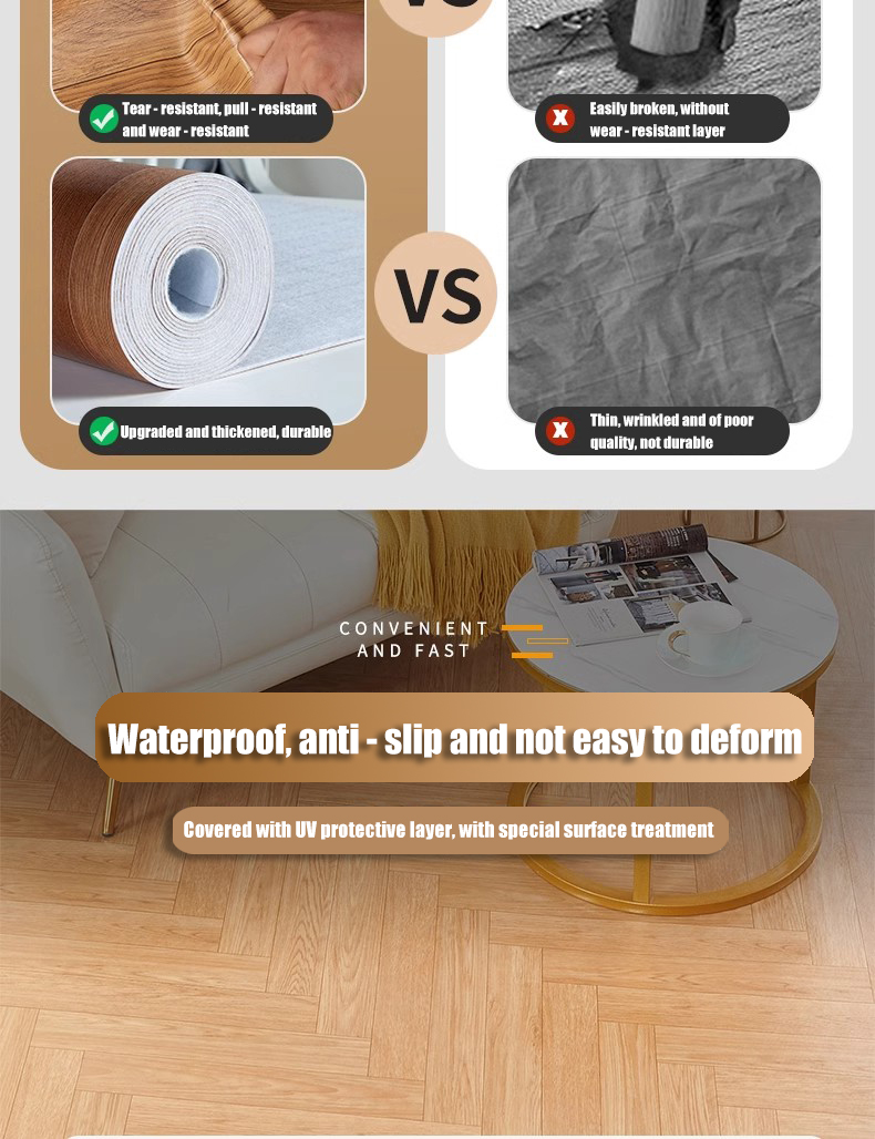 Linoleum Rubberized Floormat Vinyl flooring carpet Durable Stylish ...