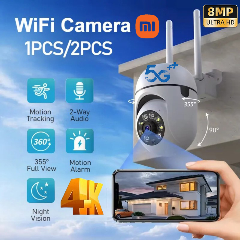 V380 Pro CCTV Camera 2.4G/5G WIFI Smart Home Video IP Cameras 8MP outdoor waterproof Two Way ...