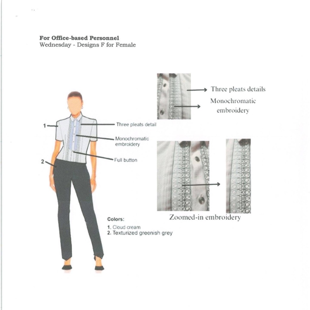 Real Fit Ready to Wear Non-teaching Uniform for Men & Women (Office ...