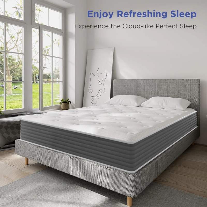 COSOVA 8.1inch Double coil Spring mattress foam bed Single/Double/Queen ...