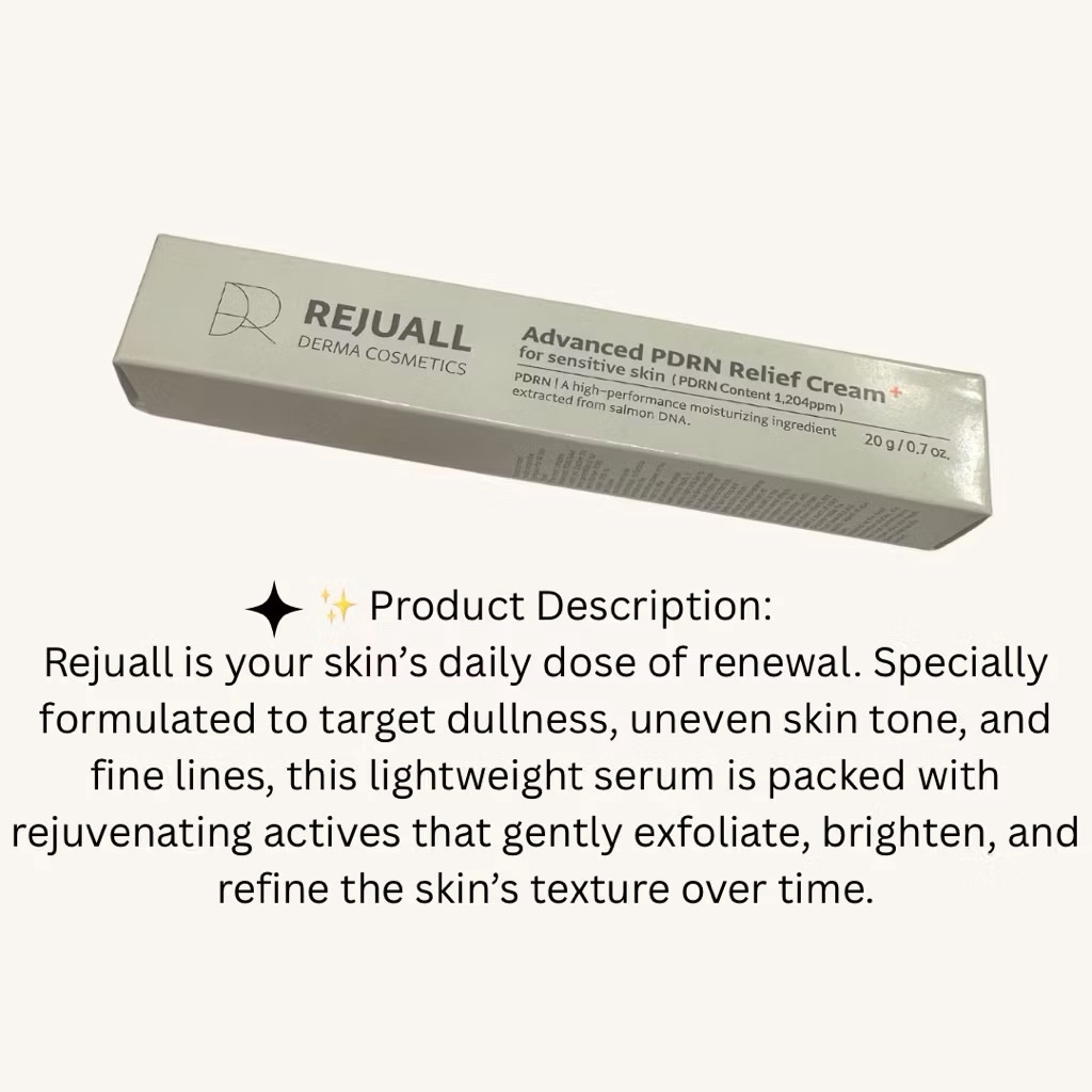 REJUALL ADVANCED PDRN RELIEF CREAM 20g | Shopee Philippines