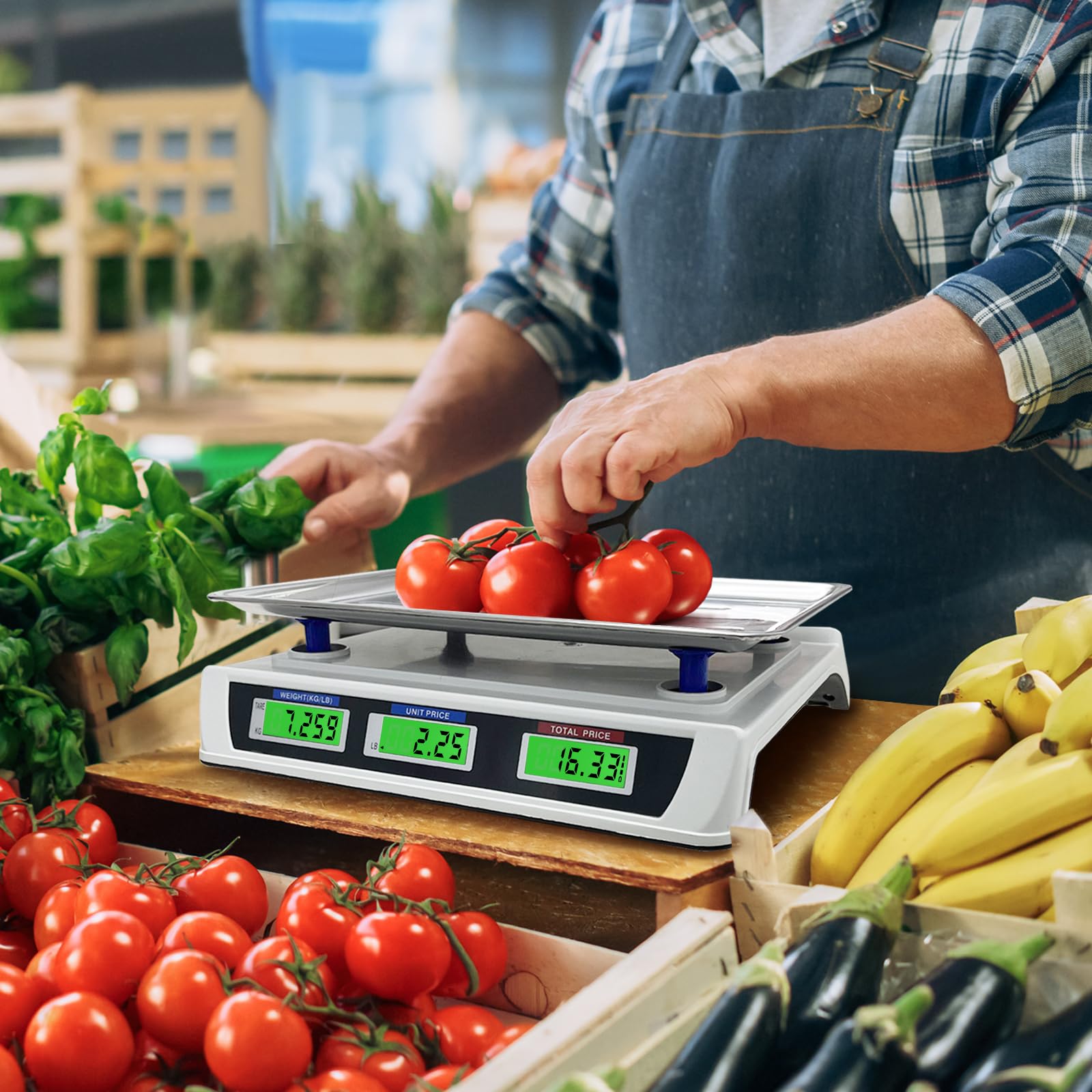 Food Meat Weighing Weigh Digital Price Computing Scales For Business ...