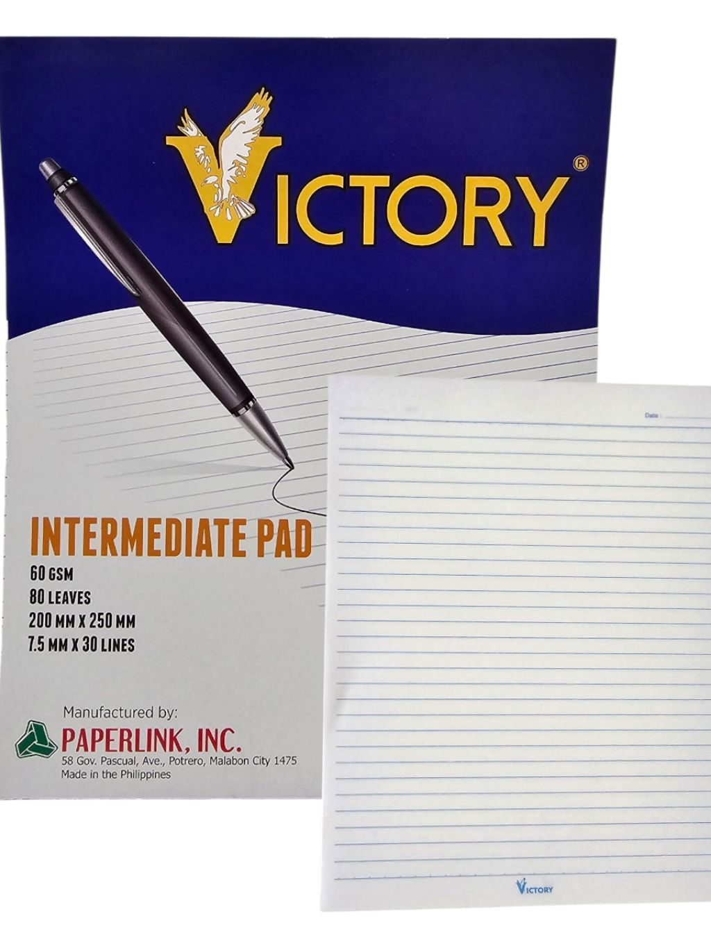Victory Intermediate Pad 80 Leaves Set of 2 Pads | Shopee Philippines