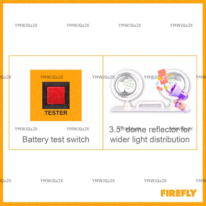 【COD】Emergency Lamp Light Fire Emergency Lamp Rechargeable Twinhead LED ...