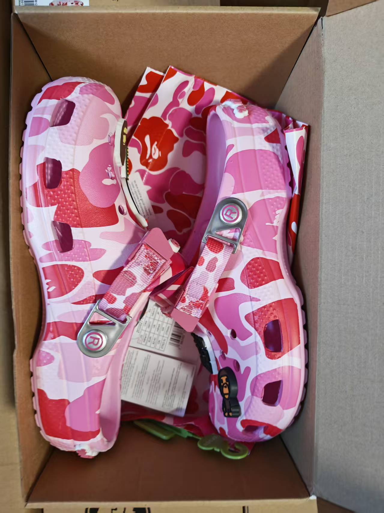 BAPE x Crocs Collab Slides - 4-Way Colorway Hype Drip w/ OG Factory ...