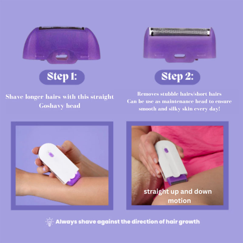 Hair Remover Smart Shaver Pain-Free On The Go Shavy | Shopee Philippines