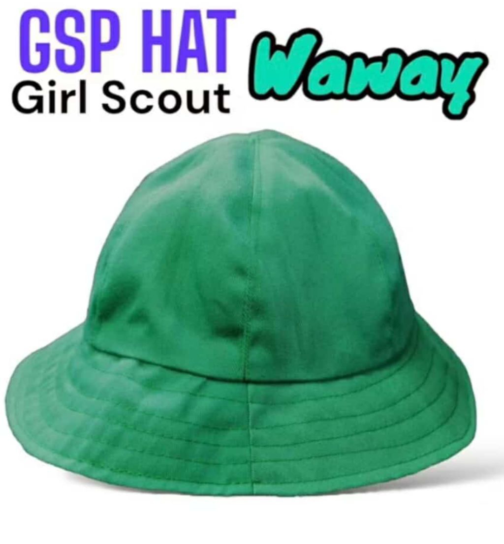 WAWAY GIRL HAT GREEN PLAIN (ROUND) | Shopee Philippines