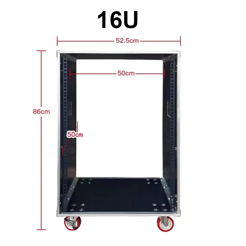 Factory Direct 12U Flight Case Power Amplifier Rack Empty Cabinet ...