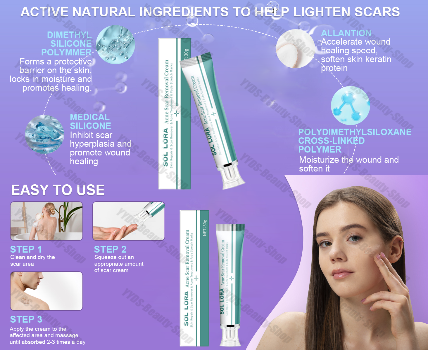 Scar removal cream For SurgicalC-Section Tummy Tuck And Keloid Suitable ...