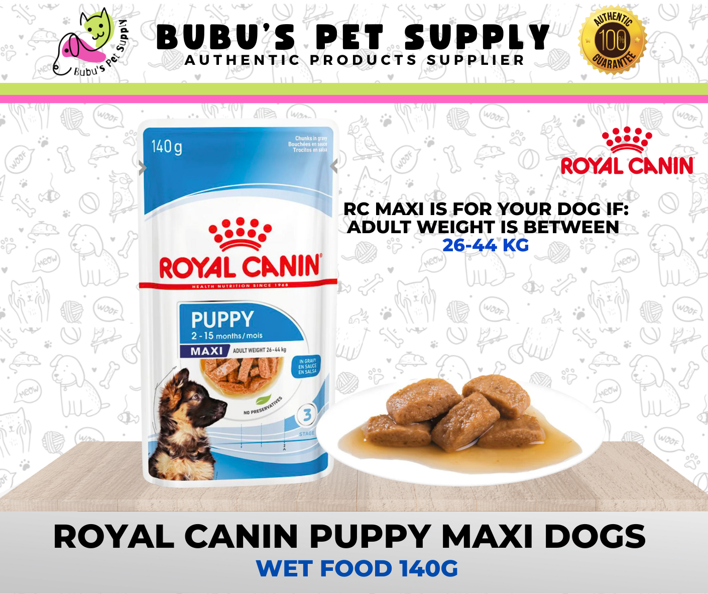 ROYAL CANIN MEDIUM BREED AND MAXI BREED WET FOOD IN POUCH 140G ADULT AND PUPPY | Shopee Philippines