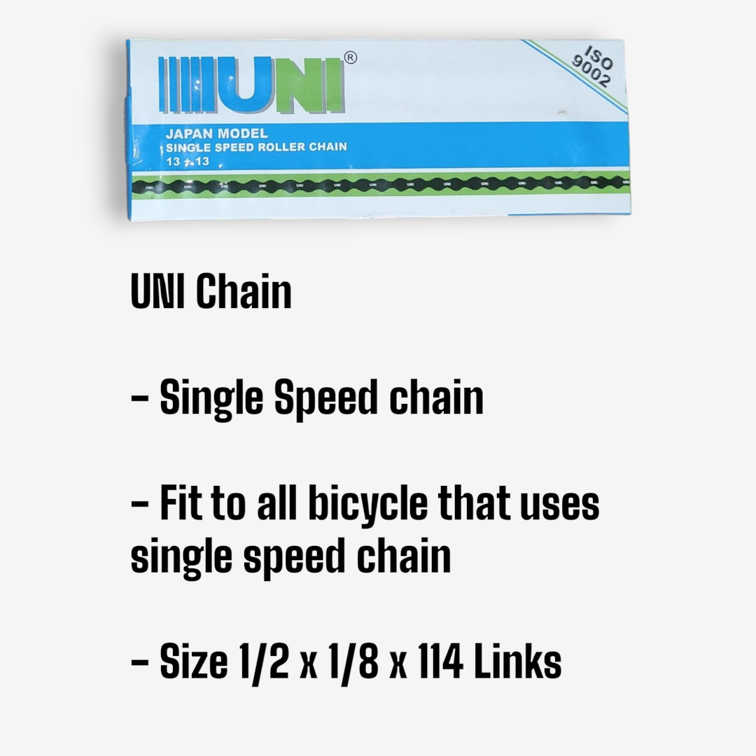 UNI Bicycle Chain Single Speed Durable Fixed Gear Road Bike BMX Cycling ...