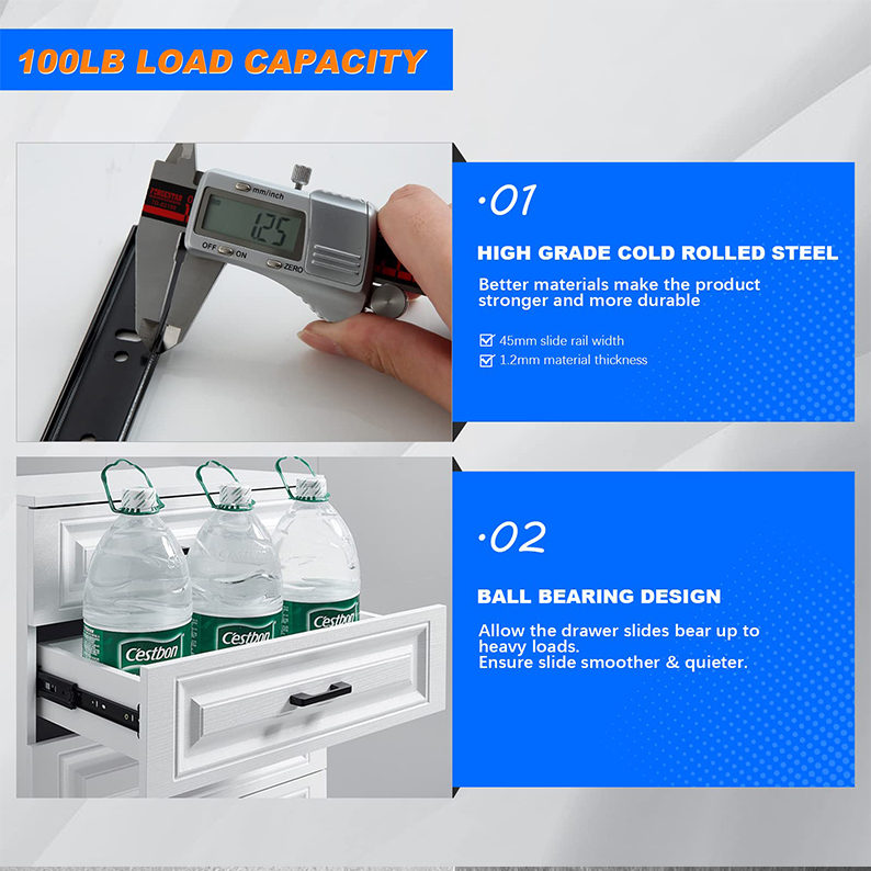 drawer guide Hydraulic Drawer Slide Full ExtensionDuty Drawer Guide ...