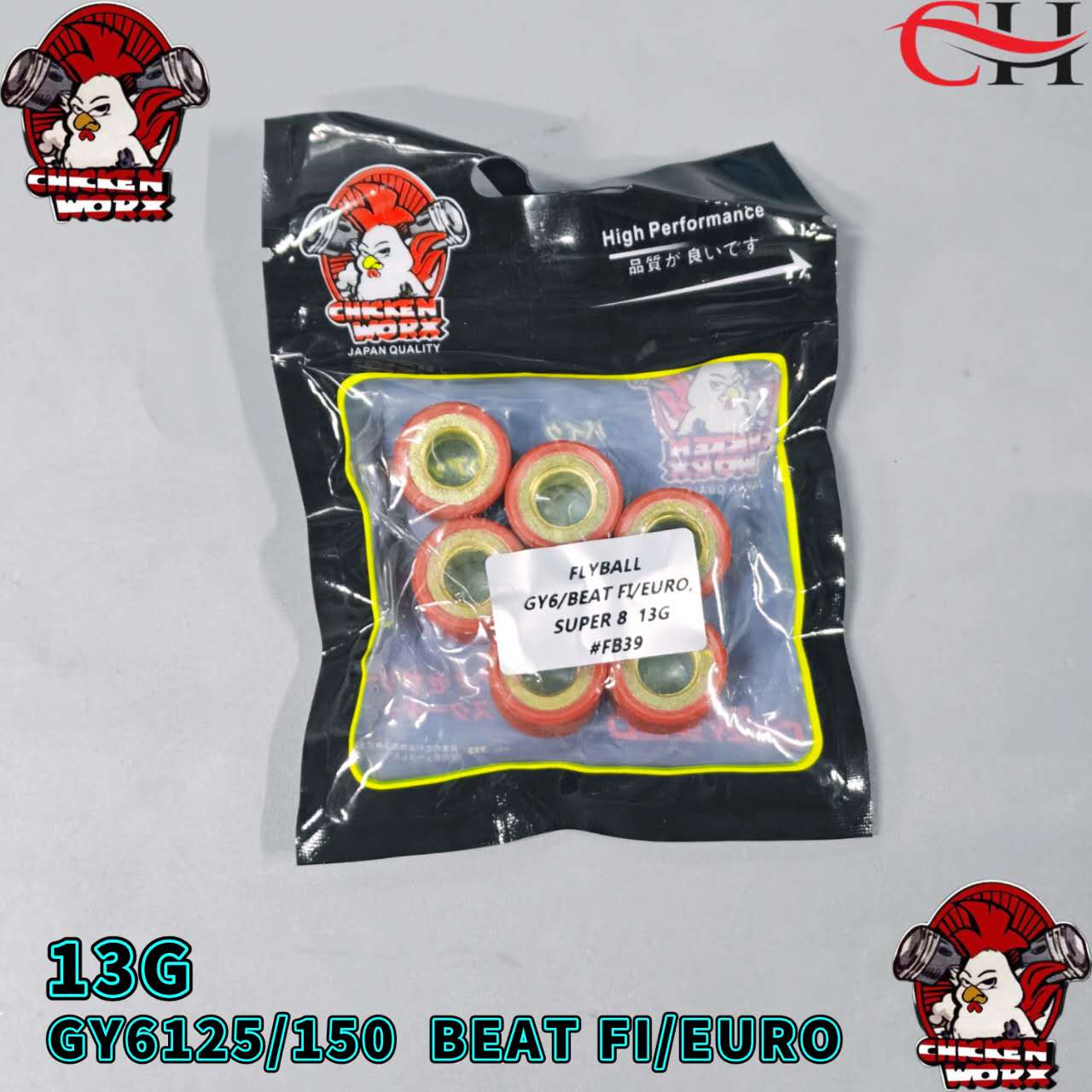CHICKEN WORX FLYBALL FOR BEAT FI /GY6 125/150/EURO 7G 8G 9G 10G 11G 12G ...