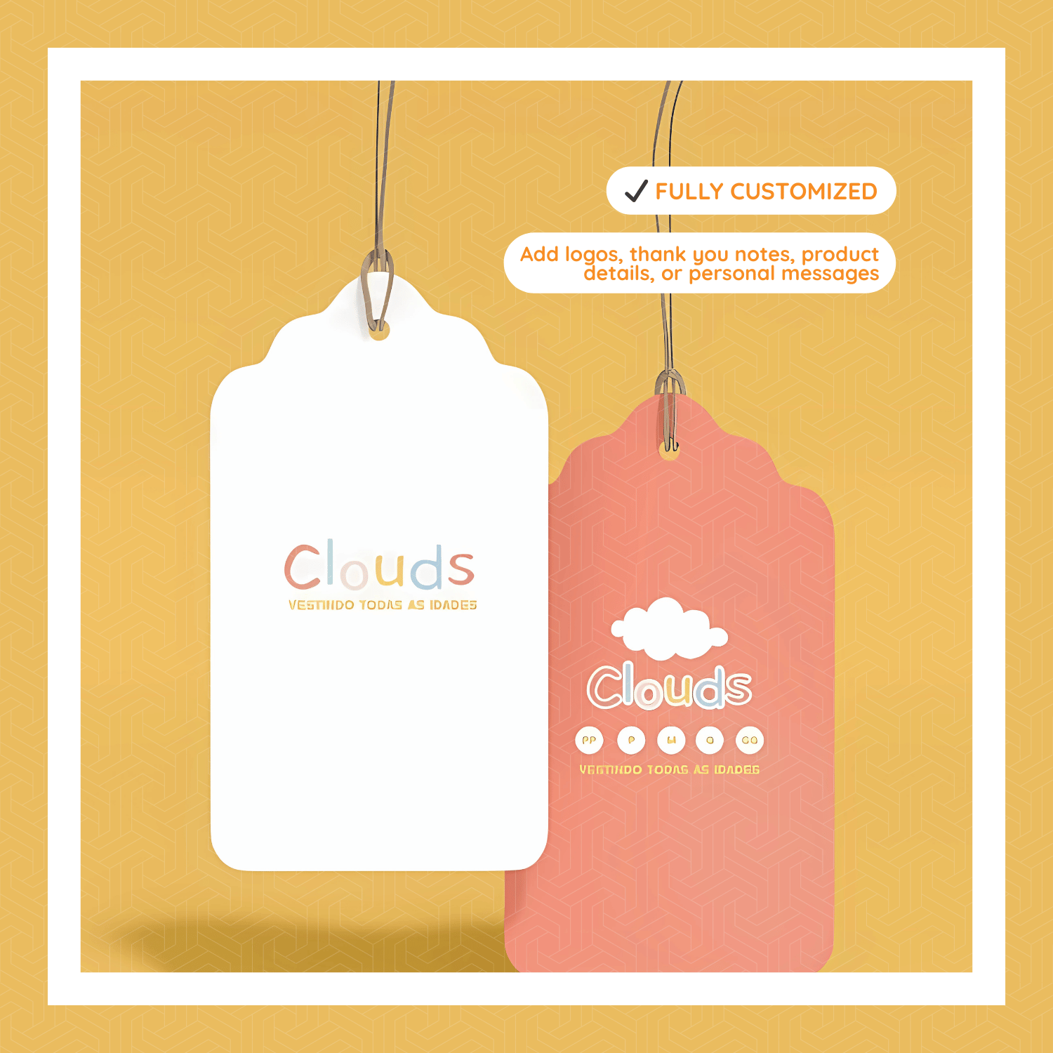 Customized Hangtags with Hole & Eyelet | Clothing Tags, Gift Tags ...