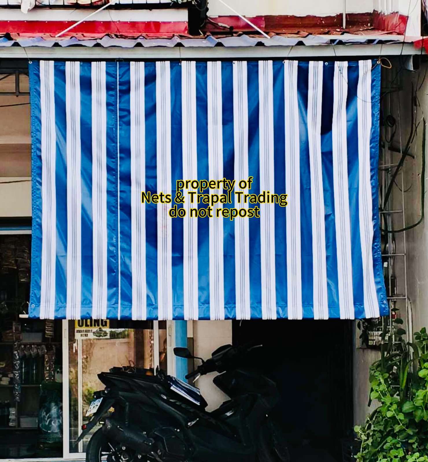 (8x18 feet) ROLL-UP AWNING LONA TRAPAL TOLDA STRIPE MATIBAY MAKAPAL ...