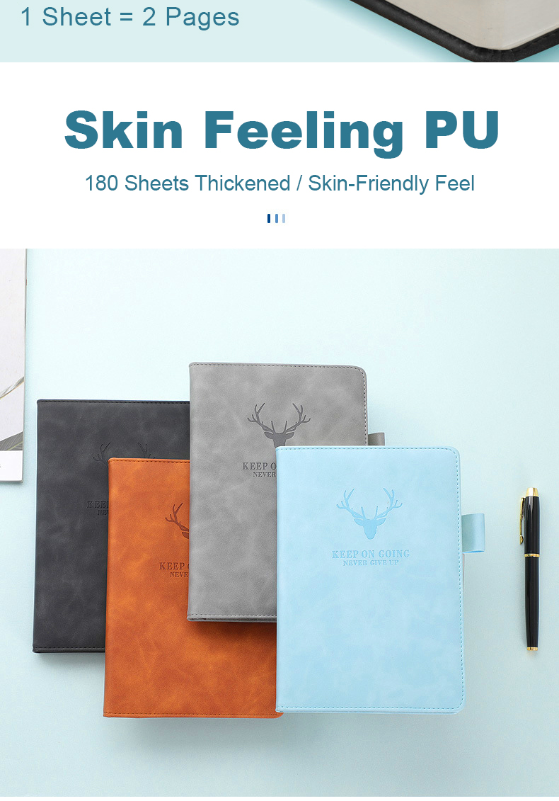 A5 Thick Notebook 360/200 Pages - For Office & College Students Writing ...