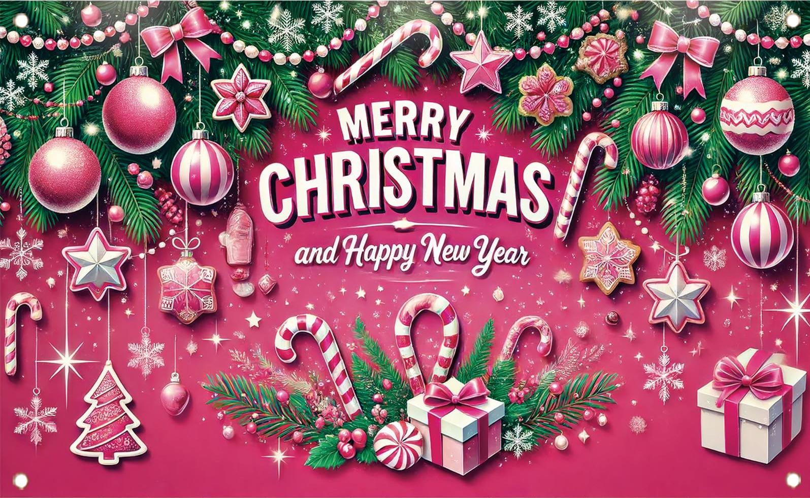 Backdrop Banner Cloth 59X40inch Christmas Decorations For Home 2025 ...