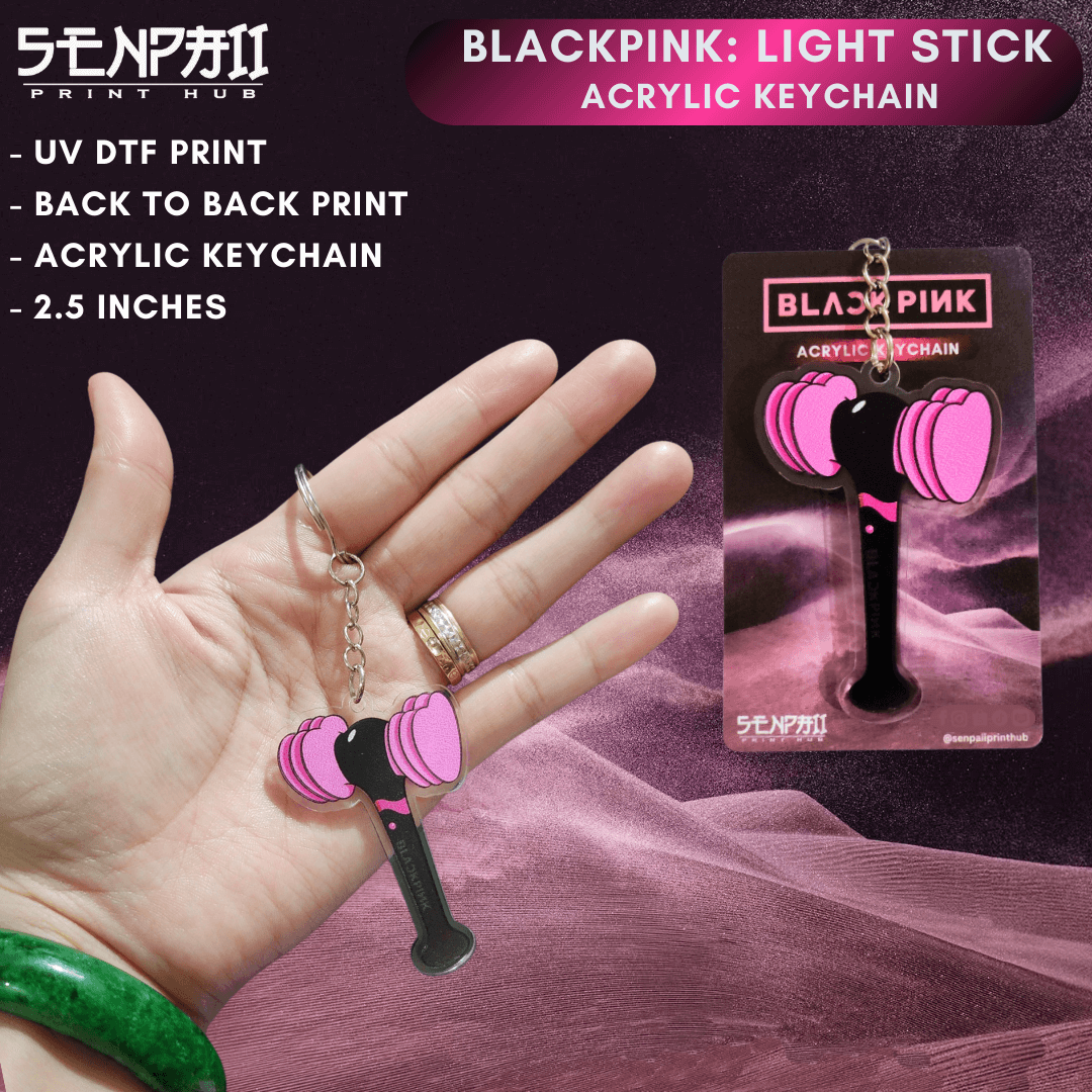 BLACKPINK LIGHT STICK ACRYLIC KECYHAIN | UV PRINT | Shopee Philippines