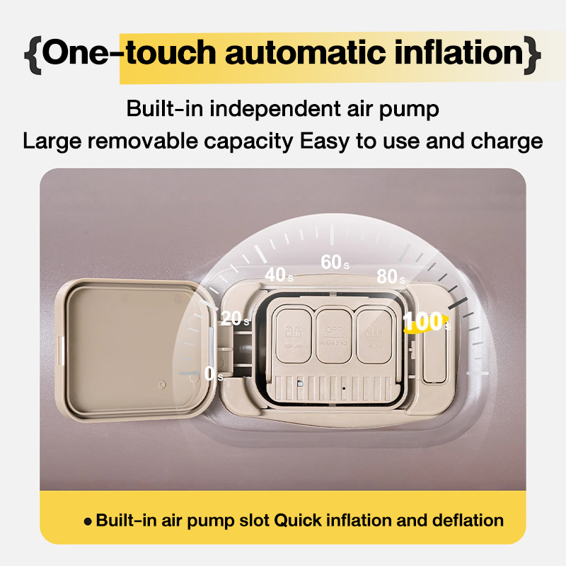Auto Inflating Air Mattress with Built-in Pump - Portable Foldable ...