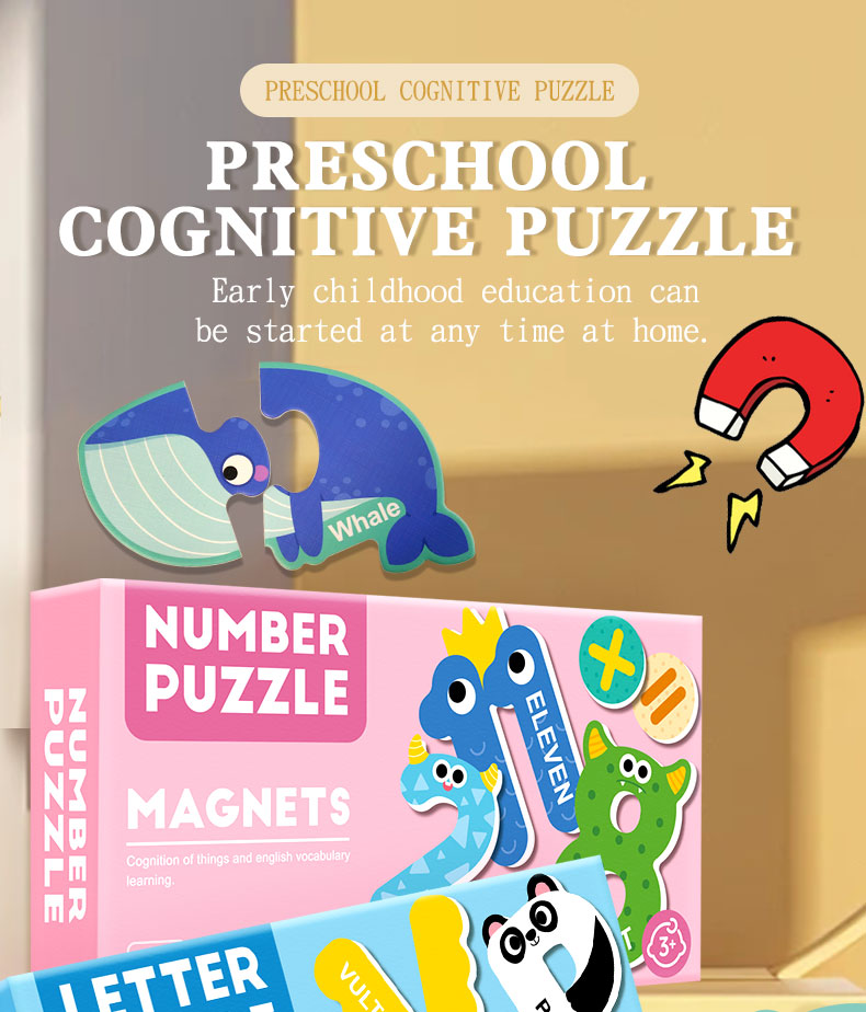 NIKO Magnetic Learning Alphabet Letters Fridge Early Education Puzzle ...