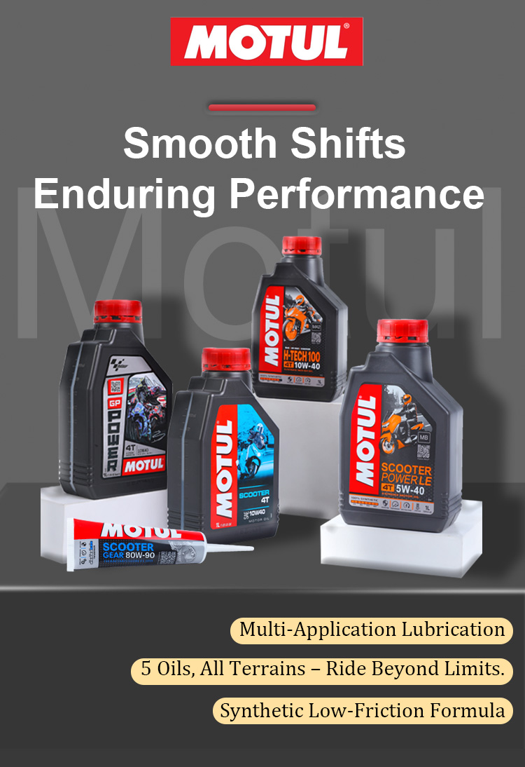 MOTUL Scooter Oil 4T 10W-40 1L Fully Synthetic Engine Oil 800ml ...