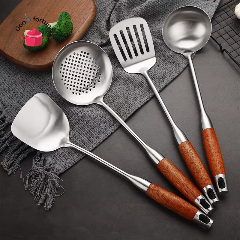 304 Stainless Steel Rosewood Handle Kitchen Utensils Cooking Utensils ...
