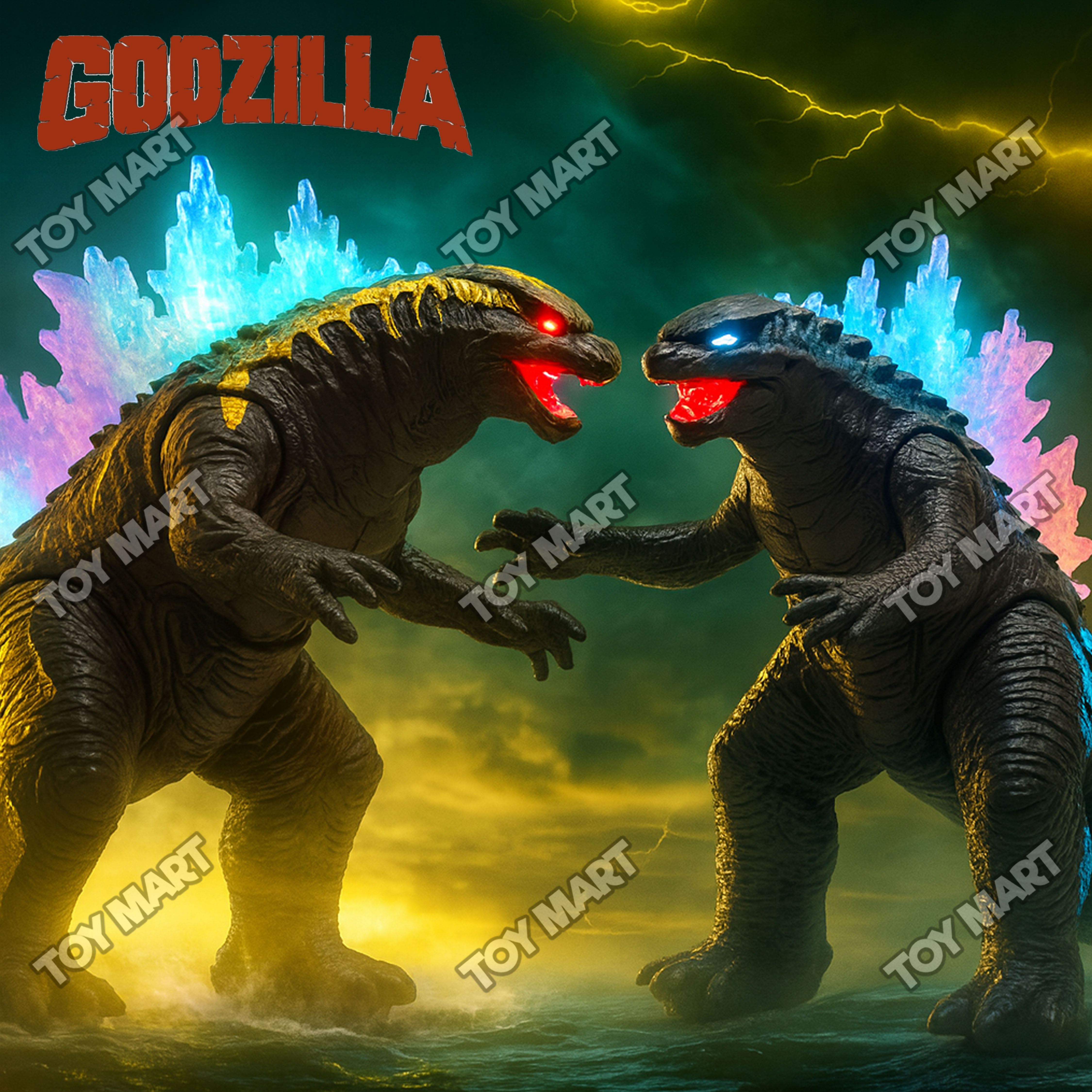 Mega Walking Legendary Godzilla Monsterverse w/ LED Light & Roar Effect ...