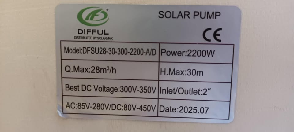 3HP DIFFUL SURFACE SOLAR WATER PUMP | Shopee Philippines