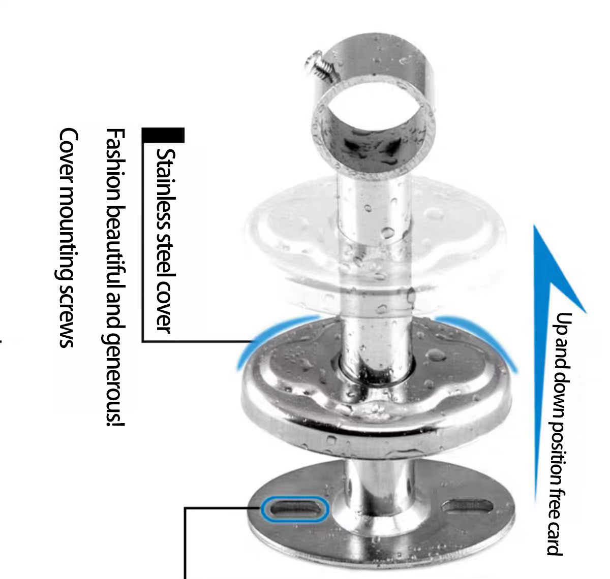 Balcony Clothes Drying Rack Fixed Clothes Rail （One Bar and Two ...
