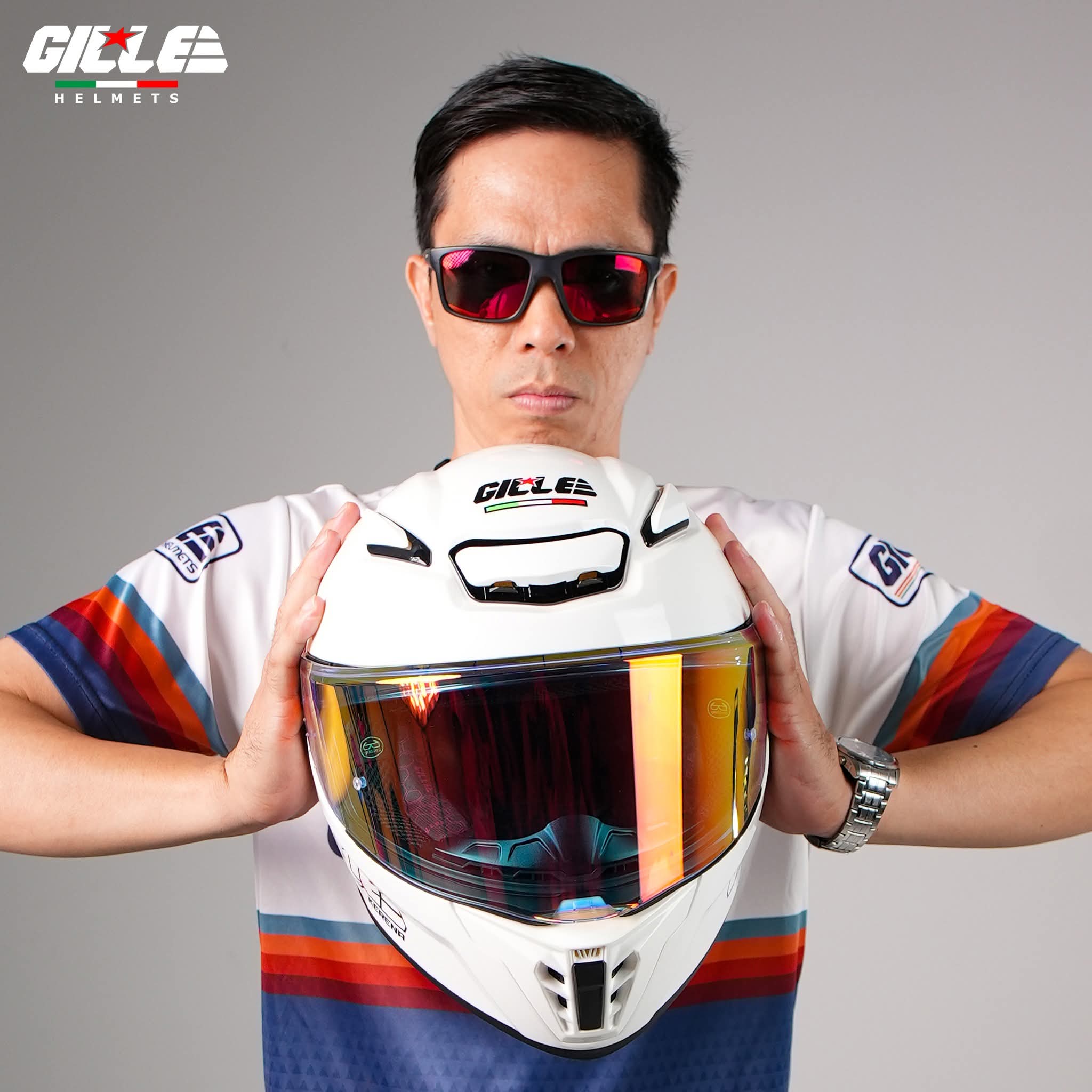 【Buy 1 Take 1】 GILLE COUPLE Revo Visor Half Face Helmet Full Face ...