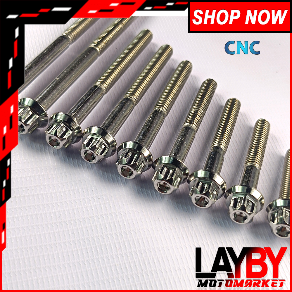 SC SIAM CNC CONCAVE BOLT 6 MM THREAD / 8 MM SOCKET ( SOLD PER PIECE ...