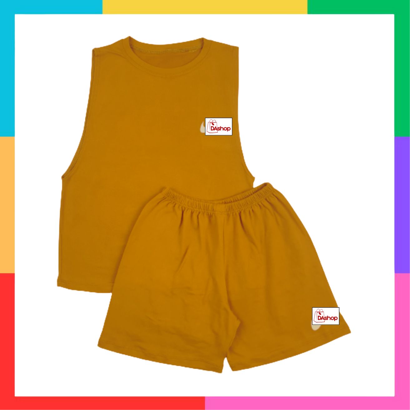 DASHOP Muscle Sando Terno for Kids Boys Plain Pambahay Summer Outfit ...