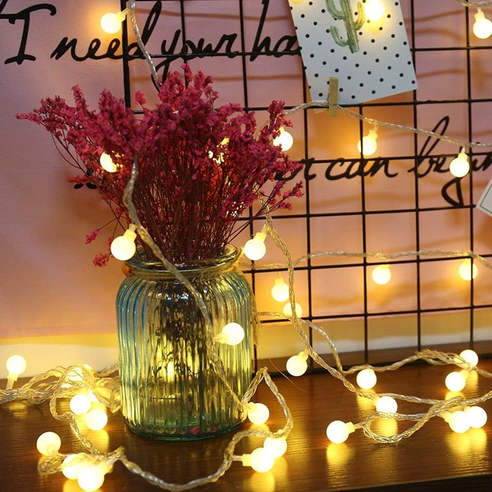 Flora 11M LED Fairy Lights Battery Powered Christmas Wedding Party ...