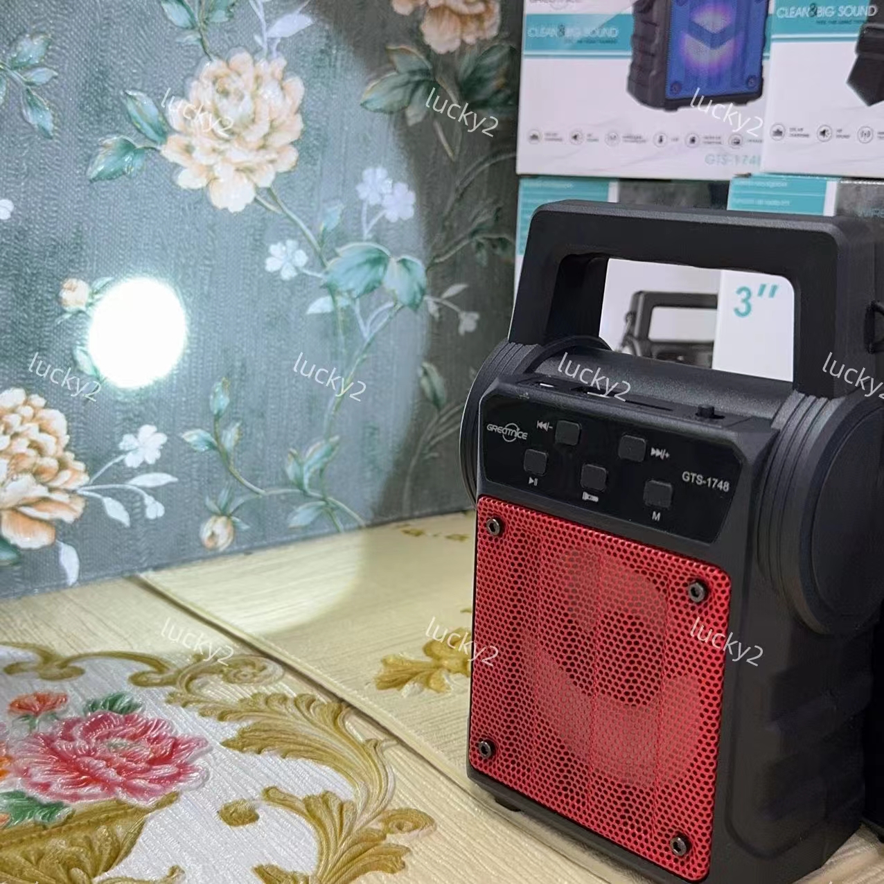 LUCKY2 3-Inch Portable speaker GTS--1748 bluetooth speaker with ...