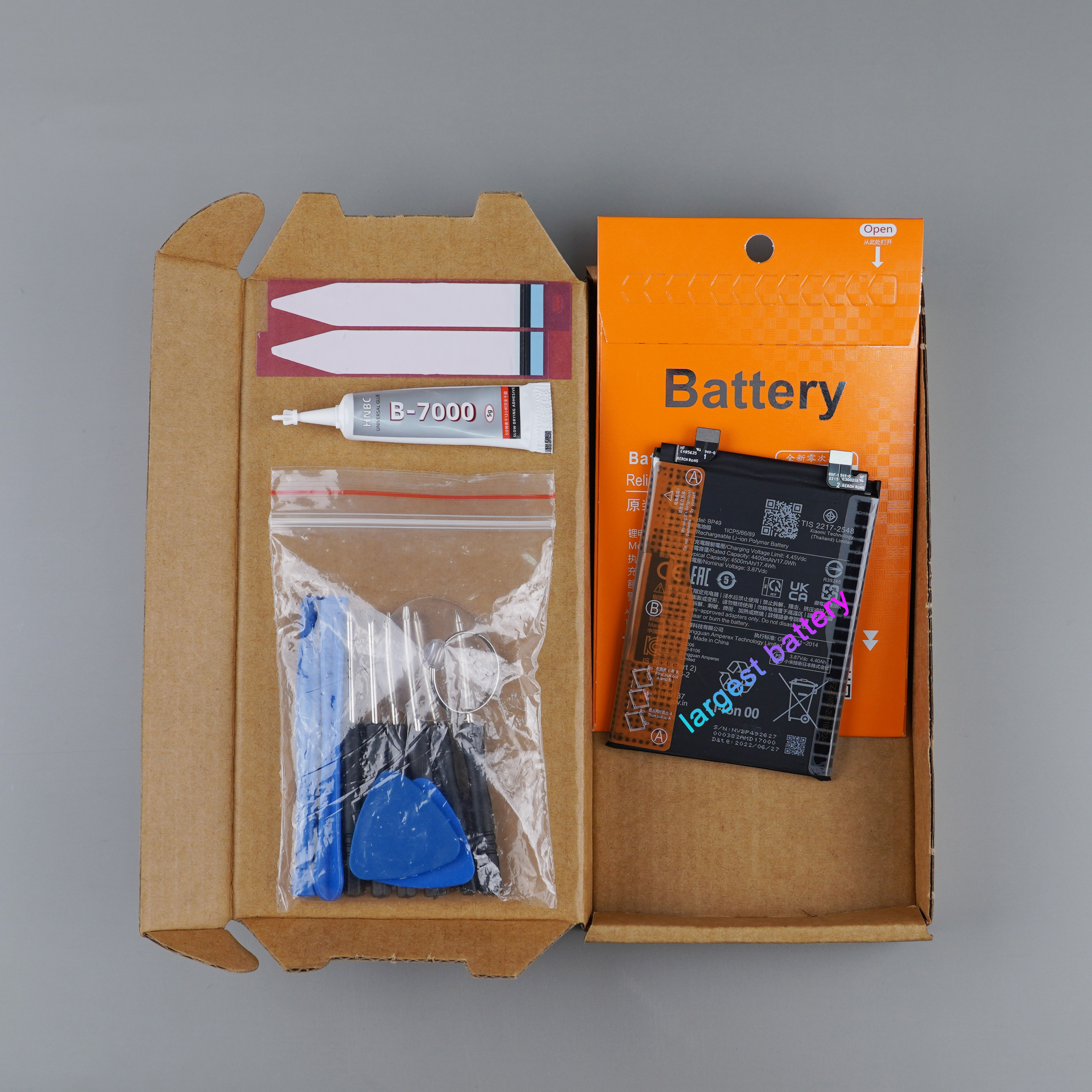 APEXBATT Orginal New 4500mAh BP49 Battery For Xiaomi Poco F4（5G）/Redmi ...