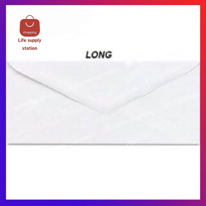 50Pcs/pack White Envelopes, Long/Short，Self-Adhesive, Easy to Use for ...