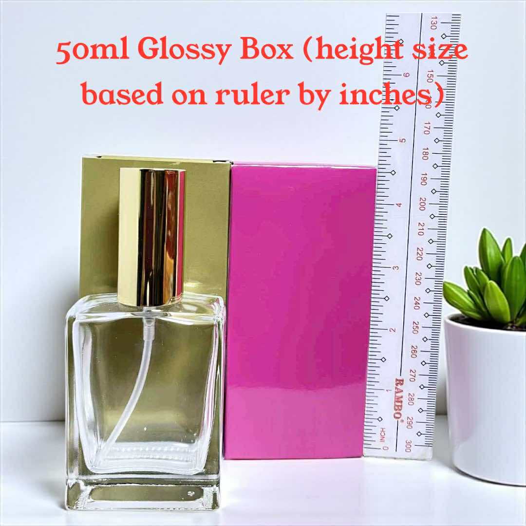 50ml High-End Luxurious Glossy Square Box 10pcs. per Pack | Shopee ...