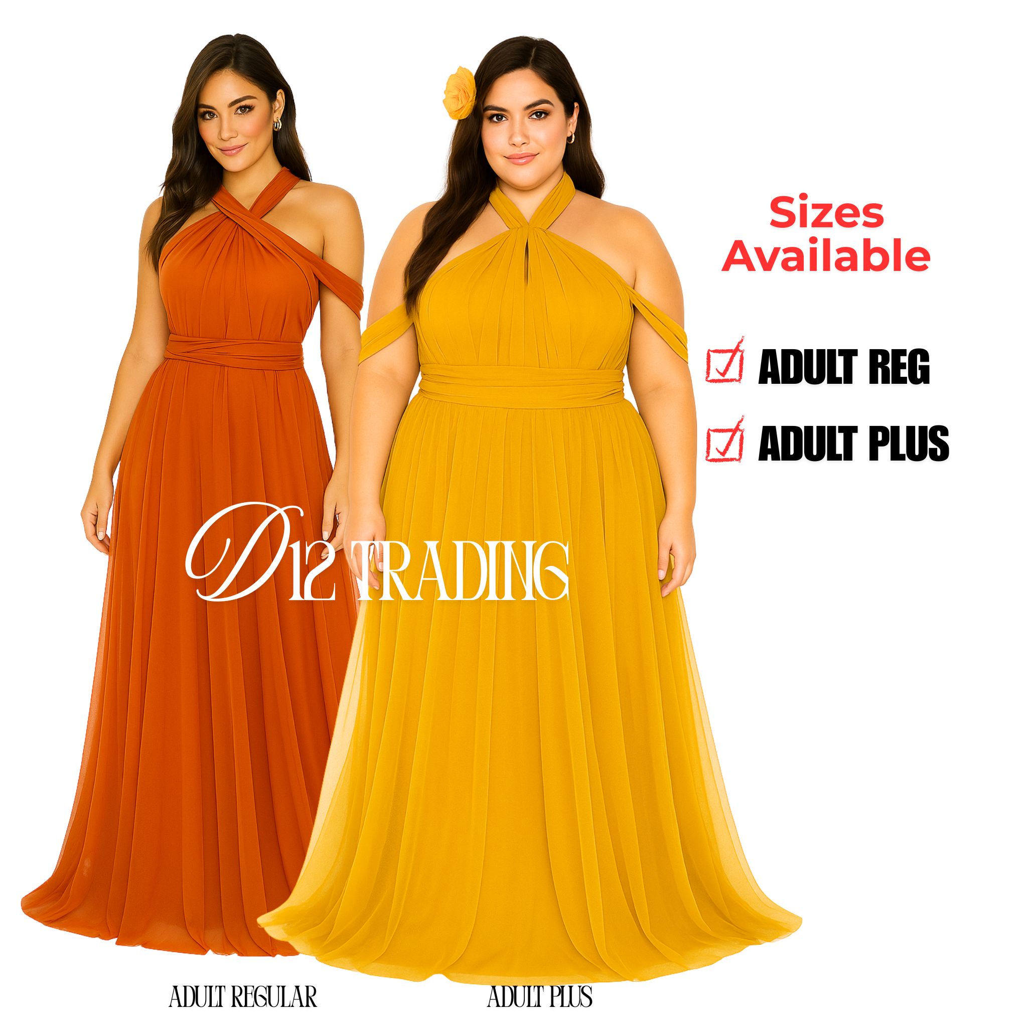 With Soft Tulle Overlay Infinity Dress– Multiway Bridesmaid Gown ...
