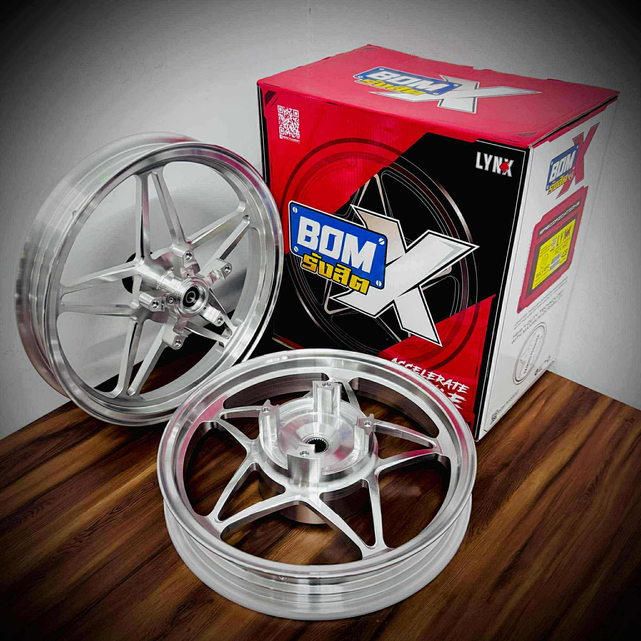 BOM RANGSIT BomX LYNX CNC STAR MAGS for HONDA PCX 160 FRONT: 1.85x14 ...