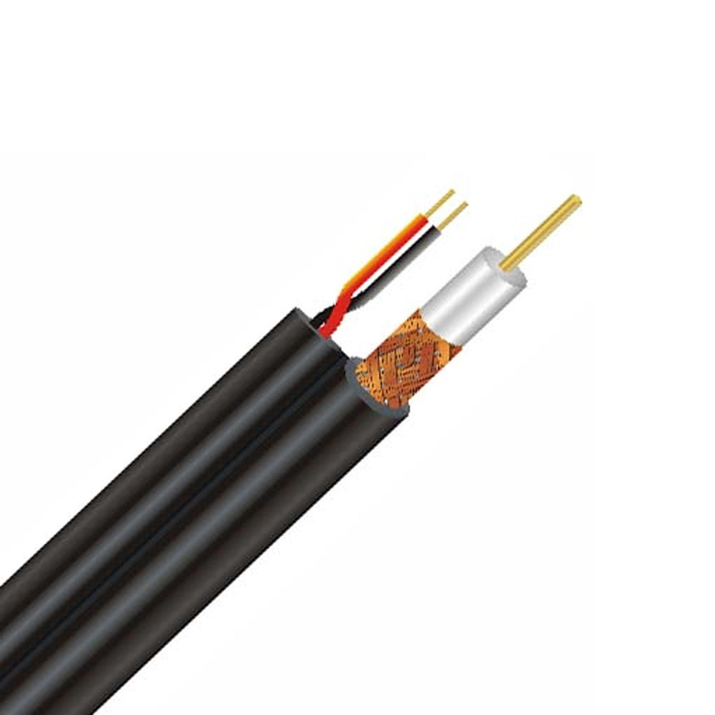 IPCOM Siamese Cable 100/200/300M RG6 2+1 with 2DC Power Siamese Cable ...