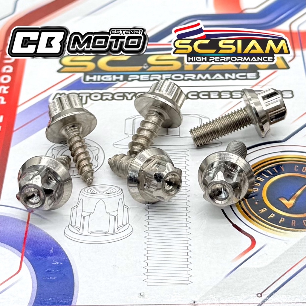 HENG / SC SIAM CLICK V3 BATOK BOLTS / BODY BOLTS 6pcs CNC LEFT & RIGHT ...
