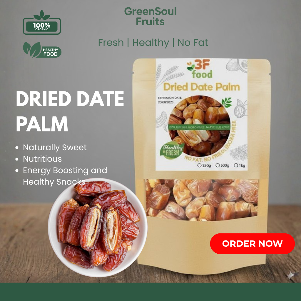 Dried dates palm 3F FOOD - Healthy snacks and provide many health ...