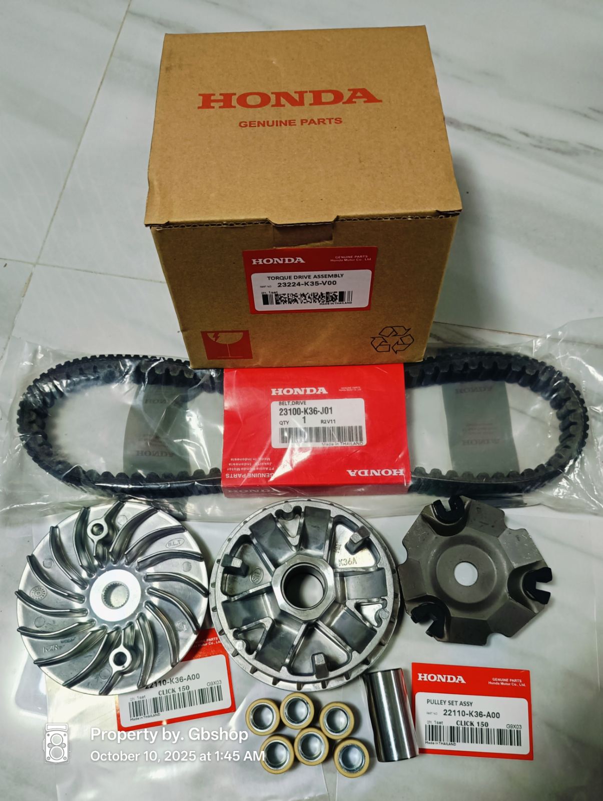 HONDA CLICK 150 CVT SET GENUINE PARTS THAILAND | Shopee Philippines