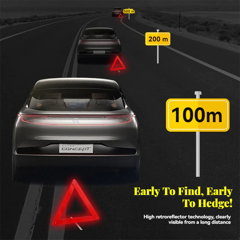 Amada Early Warning Ddevice Triangle Sign For Car SUVs Vans Foldable ...