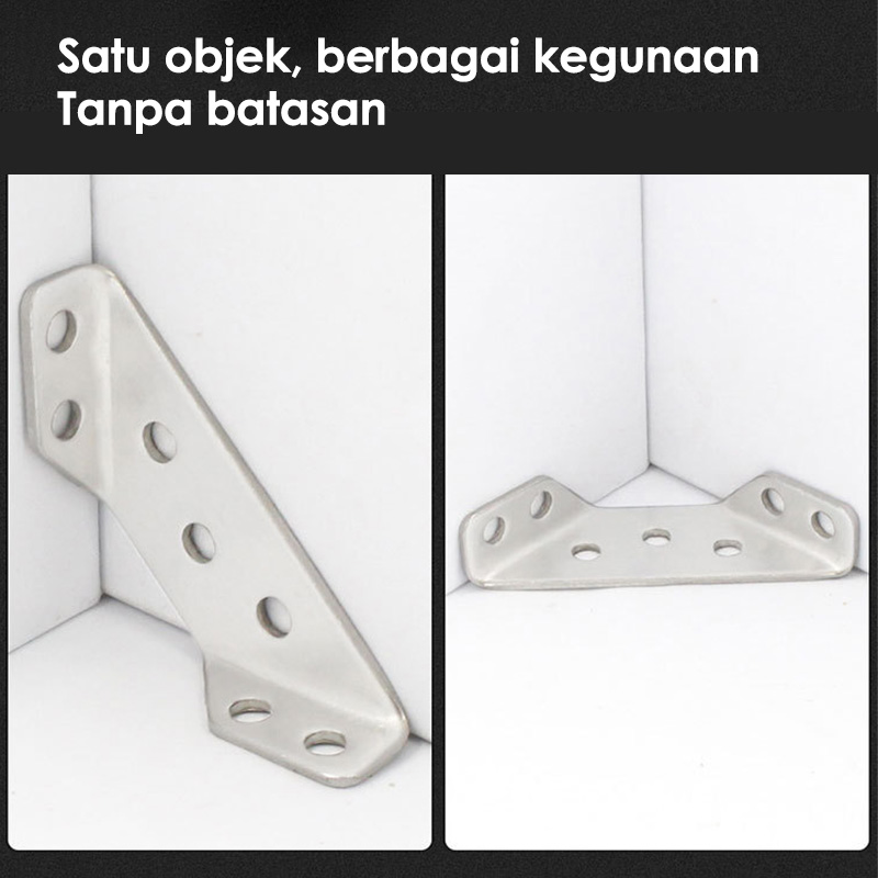 20-40pcs COD Set Metal Trapezoid Angle Bracket Stainless Steel ...