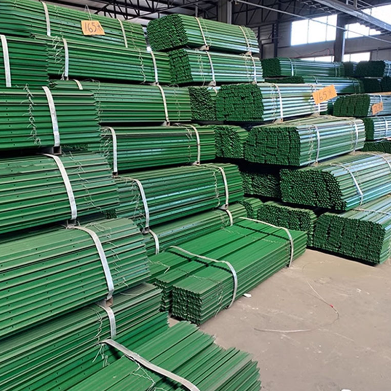 Y Post Fence Green Metal Iron Support Wire Mesh Panels Pole Heavy Duty ...