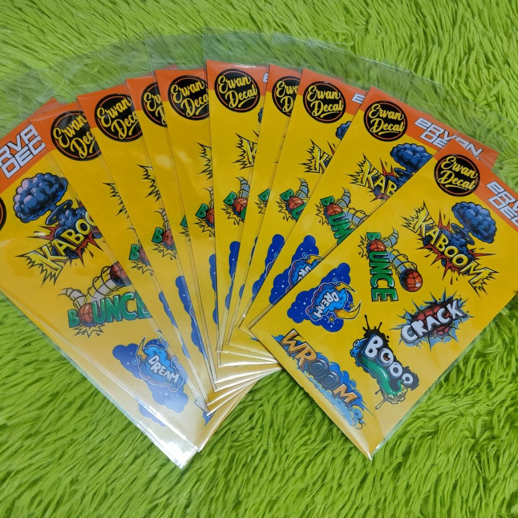 STICKER SET OF COMICS SYMBOLS DECAL | Shopee Philippines